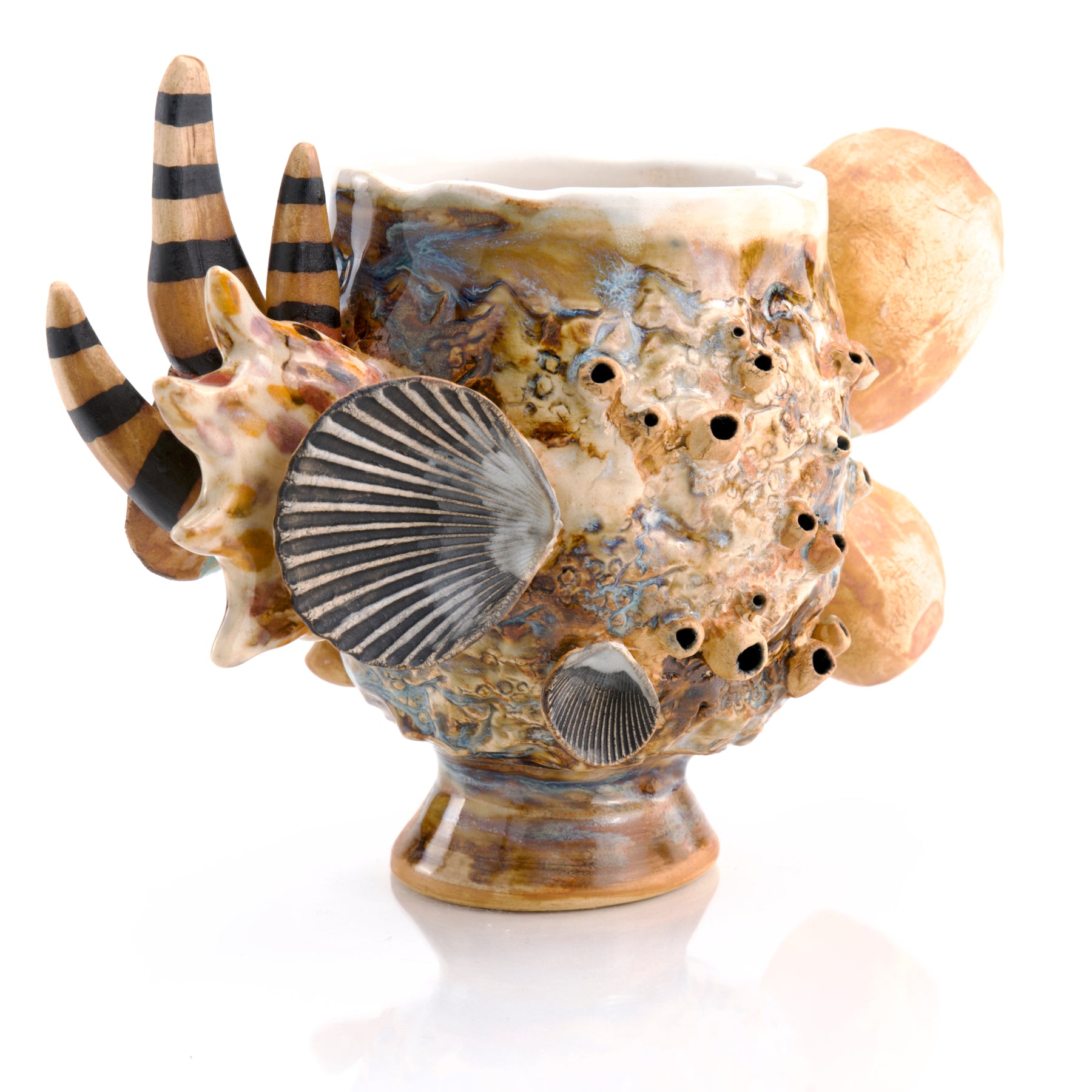 Barnacle Cup 12 oz - Lion Fish – Meghan Bergman Ceramics