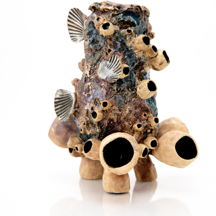 Barnacle Vase - Burgundy – Meghan Bergman Ceramics